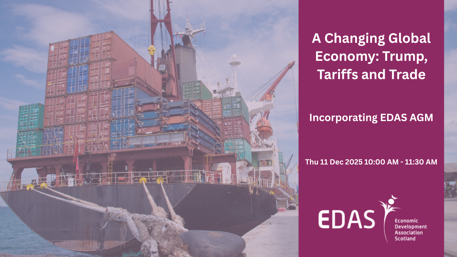 A Changing Global Economy: Trump, Tariffs and Trade (incorporating EDAS ...